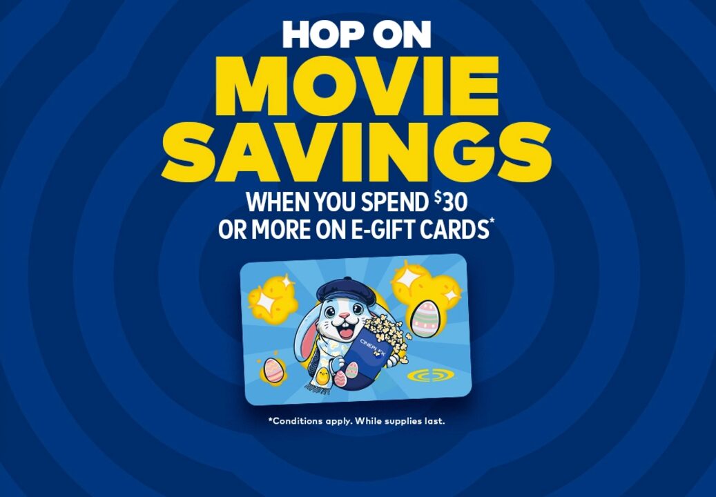 Cineplex: Buy a $30 gift card, get a free movie ticket, popcorn and ...